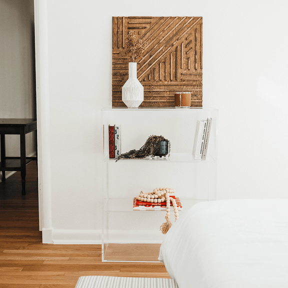 Acrylic Lucite Bookcase - Abbey