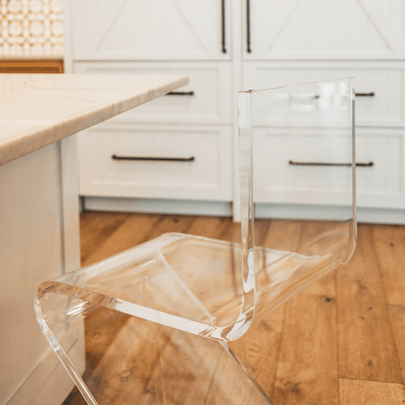 Acrylic Lucite Counter Height Bar Stool - The Brooks