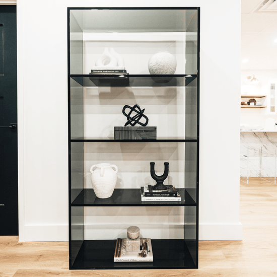 Clear Acrylic Lucite Grayson Tall Bookcase