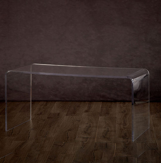 Clear Acrylic Waterfall Table - Acrylic Coffee Table - Adelaide