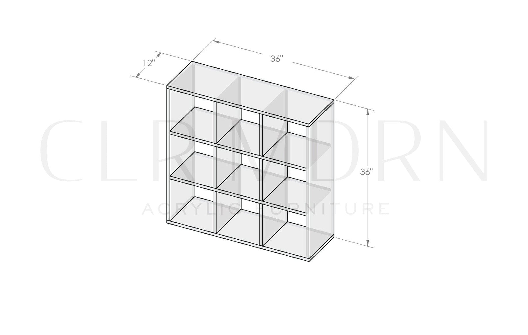 Clear Acrylic Storage - Acrylic Bookcase - Acrylic Shoe Holder - Ferris